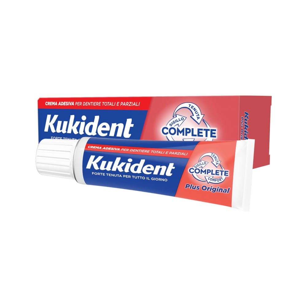 Kukident plus complete crema adesiva per protesi dentarie 47 g ...