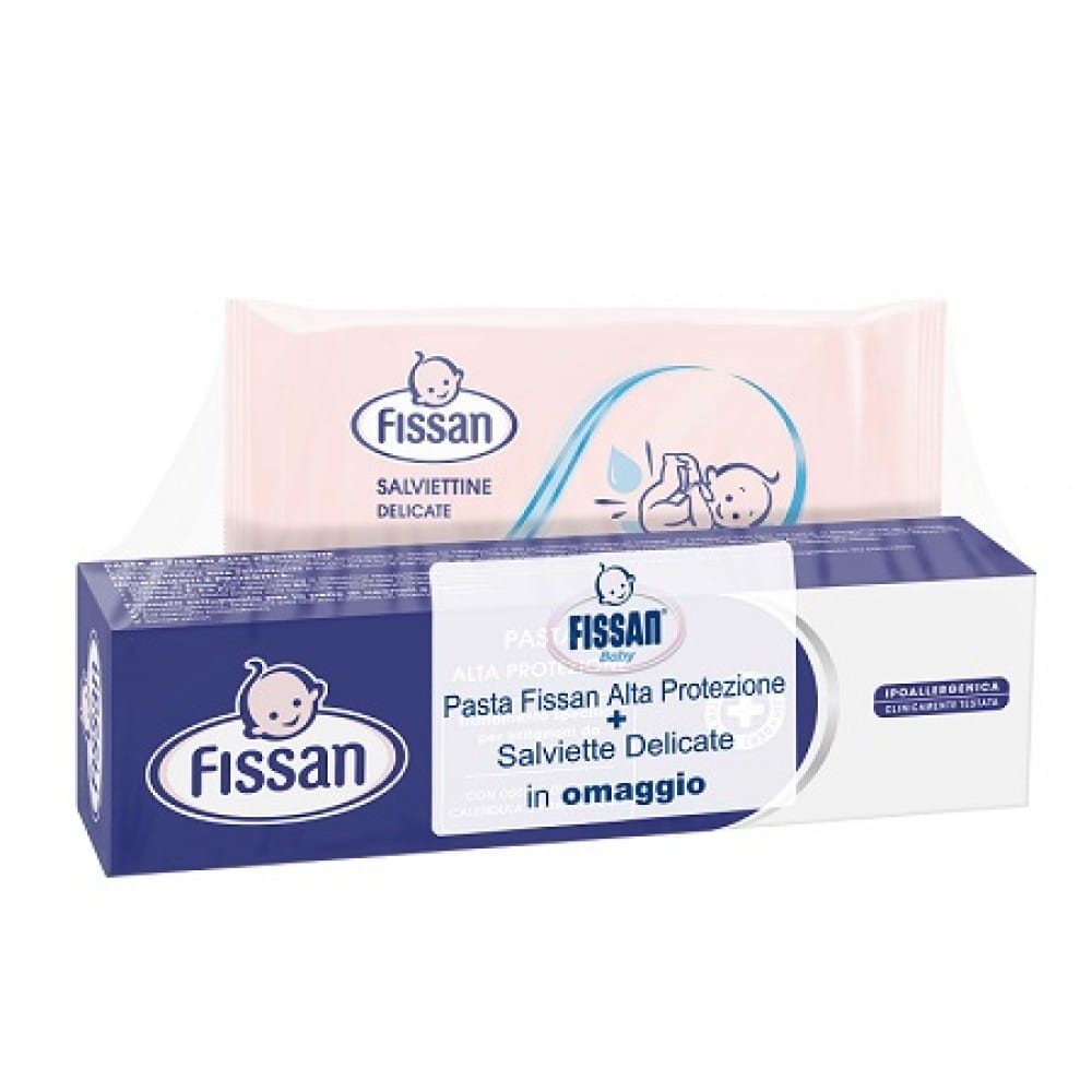 Fissan special pack pasta alta protezione 100 ml + 15 salviette ...